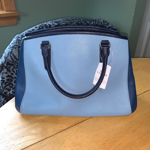 Coach | Bags | Small Margot Carryall In Geometric Colorblock Nwt | Poshmark